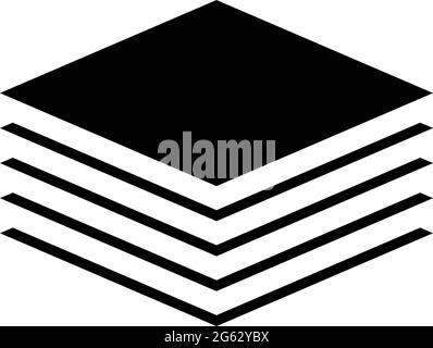 Stapel, Lage, Ebenen Turmsymbol, Symbol. Multitier-Symbol ...