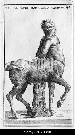 Ein Kentaur, Centaurus, Centauri, Zentaur, ein Mischwesen der ...