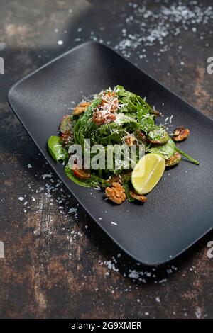 Fertige Teller spaghetti Stockfotografie - Alamy