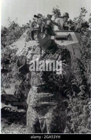 Soldaten der Waffen-SS SS in der Normandie 1944 Stockfotografie - Alamy