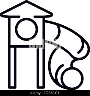 Kid Kunststoff Folie Symbol. Umriss Kind Kunststoff Folie Vektor-Symbol ...