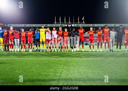 Farum, Dänemark. August 2021. Allan Sousa (10) von Vejle Boldklub im 3F ...