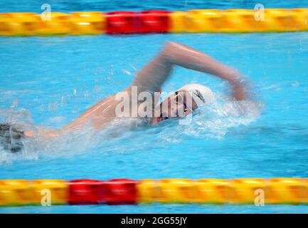 Der israelische Mark Malyar tritt am dritten Tag der Paralympischen ...