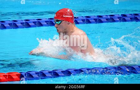 Der britische Conner Morrison tritt am fünften Tag der Paralympischen ...