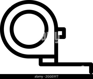 Illustration Vektor und Logo Maßband umreißt Stil. Symbol auf weißem ...