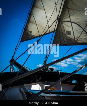 Der Bug des großen Schiffes Silva Stockfotografie - Alamy