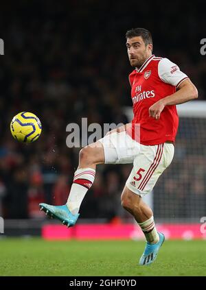 ArsenalÕs Sokratis Papastathopoulos während des Spiels der Premier ...