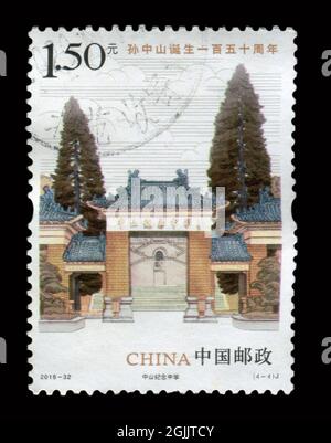 Sun Yat-Sen, Briefmarke, China, 1938 Stockfotografie - Alamy