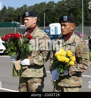 USA Soldaten des 519. Krankenhauszentrumskommandos feiern den 247 ...