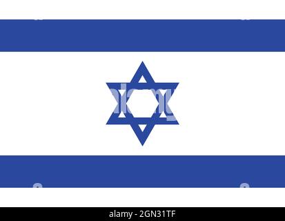 Israel Flagge Symbol. jüdische Feiertag hanukkah Symbole gesetzt ...