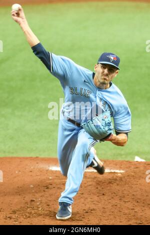 Toronto Blue Jays pitcher Julian Fernandez (35) during a spring ...