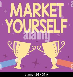 Text, der den Inspirationsmarkt selbst zeigt. Ein Wort dafür, dass du ...