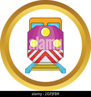 Vektor cartoon Zug Symbol Transport im Comic-stil. Zug zeichen ...