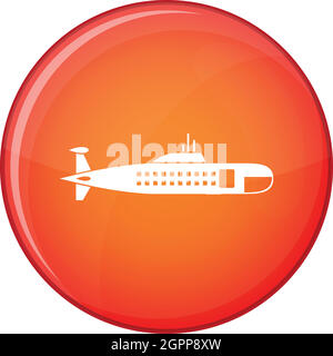 U-Boot-Symbol Vektor. Flach-Symbol auf dem weißen Hintergrund isoliert ...