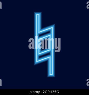 Musikalische Zeichen Neon Vektor-Symbole Gesetzt. Musikalische Clef ...