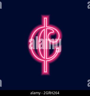 Musikalische Zeichen Neon Vektor-Symbole Gesetzt. Musikalische Clef ...