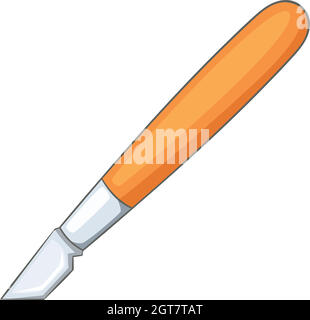 Schneiden Schnitzmesser Symbol Vektor Umriss Illustration Stock ...