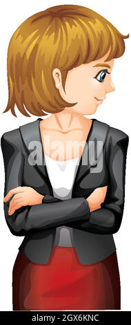 Business Woman Charakter Vektor. Arbeiten Frauen Mädchen. Angestellte ...