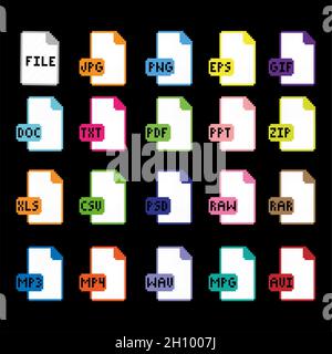 Dokument-Datei Typ Symbol Abbildung clipart Stockfotografie - Alamy