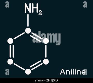 Molekülmodell von Anilin Stockfotografie - Alamy