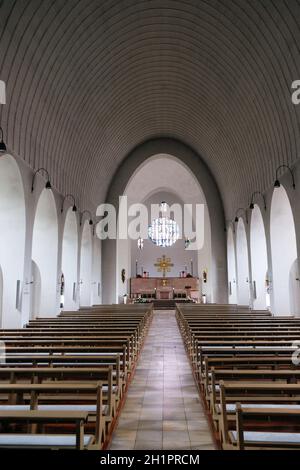 Sankt-Lorenz-Kirche in Kleinostheim, Deutschland am 8. Juni 2015 ...