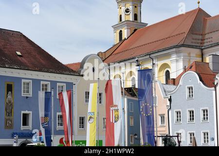 Österreich, Oberösterreich, Innviertel, Schärding in der Herberge ...