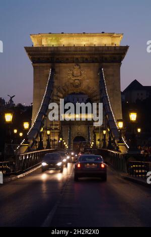 Ungarn, Budapest, Kettenbrücke, Széchenyi Lánchíd, 1839-1849, Geplant ...