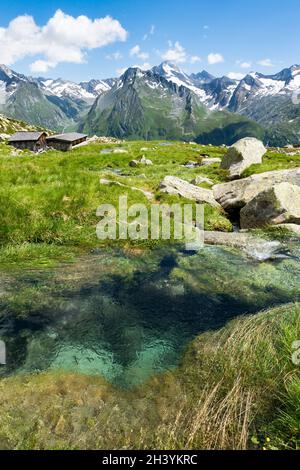 Das schöne Biotop Wieser Werfer Moos bei Prettau im Ahrntal, Südtirol ...
