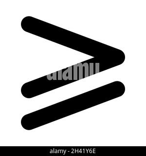 Größer als oder gleich Mathematik Symbol, Bildung Mathematik Symbol ...