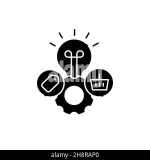 Symbol für die neue Produktentwicklung für die Farblinie. Leben für ...