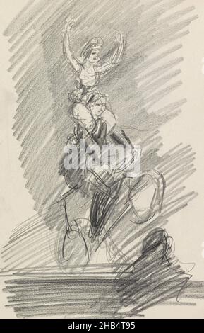 Zwei Akrobaten, vielleicht auf der Bühne, 1875 - 1934 Mann im Handstand ...