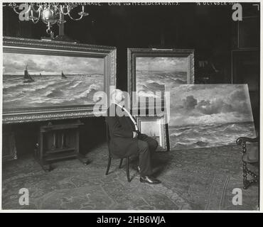 Der Maler Hendrik Willem Mesdag in seinem Atelier, Laan van ...