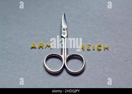 Reich, Armut, Reichtum, Armut Stockfotografie - Alamy