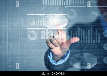 Daten, digital, Diagramm, Daten, Digitalen, Diagramm, Diagramme ...
