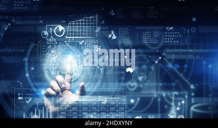 Daten, digital, Diagramm, Daten, Digitalen, Diagramm, Diagramme ...