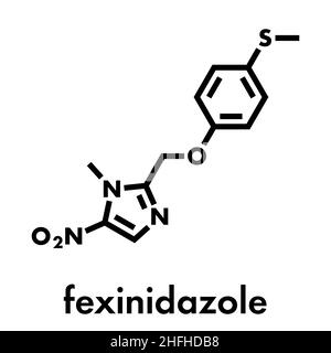 Fexinidazole antiprotozoendroge Molekül. Skelettmuskulatur Formel Stock ...