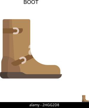 Boot-3 einfaches Vektor-Symbol.perfekte Farbe modernes Piktogramm auf ...