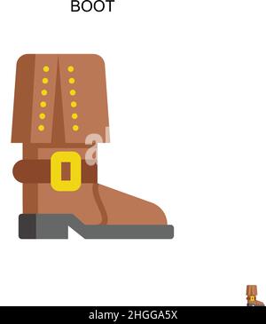 Boot-3 einfaches Vektor-Symbol.perfekte Farbe modernes Piktogramm auf ...