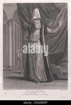 Le Grand Visir, en habit et en Turban de Ceremonie, Platte 27 aus ...
