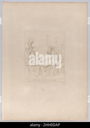 Pieta, mit dem Leib Christi, unterstützt von der Jungfrau und zwei heiligen Frauen, steht der ...