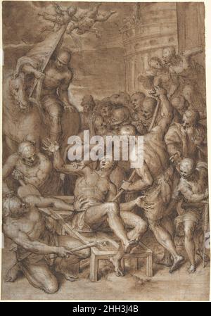 Das Martyrium des Hl. Laurentius. Artist: Aurelio Luini (Italienisch, Luino oder Mailand Ca ...