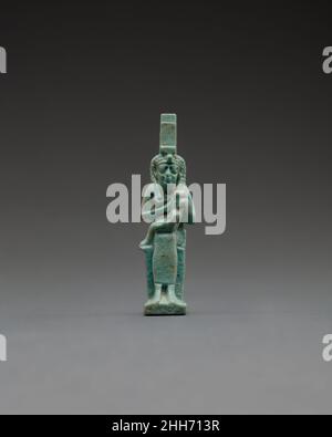 Amulett der Göttin Isis Pflege des Gottes Horus. Ägyptische. Datum: 747 ...