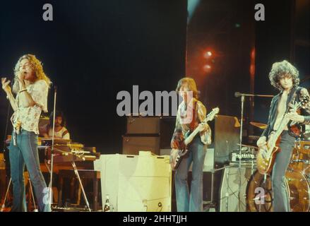 LED Zeppelin auf der Bühne um die 1970er Jahre Credit: Jeffrey Mayer ...