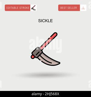 Sichel und Hammer Symbol cartoon Stock-Vektorgrafik - Alamy