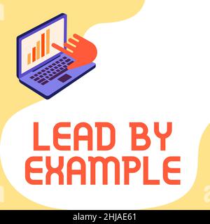 Konzeptionelle Darstellung mit gutem Beispiel vorangehen ...