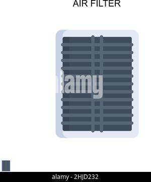 Einfaches Vektorsymbol für Luftfilter. Illustration Symbol Design ...