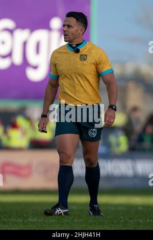 Schiedsrichter Nic Berry beim United Rugby Championship Round 11 Spiel ...