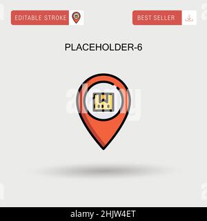 Platzhalter Vektor-Symbol Moderne einfache Vektor-Illustration Stock ...