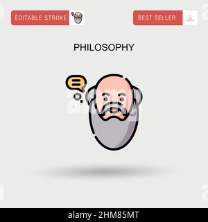 Mann Kopf Verstand denken Symbol im Comic-stil. Sprechblase mit ...