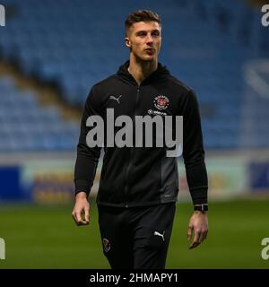 Stuart Moore #13 von Blackpool vor dem Sky Bet Championship-Spiel ...